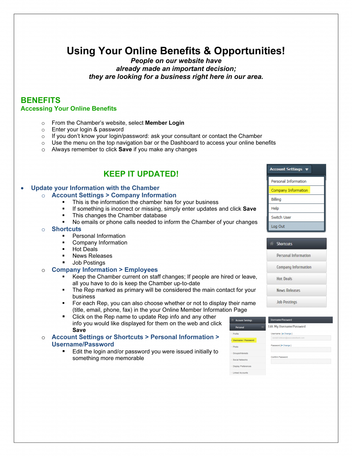 Using Your Online Benefits - Fulton Montgomery Regional Chamber of Commerce