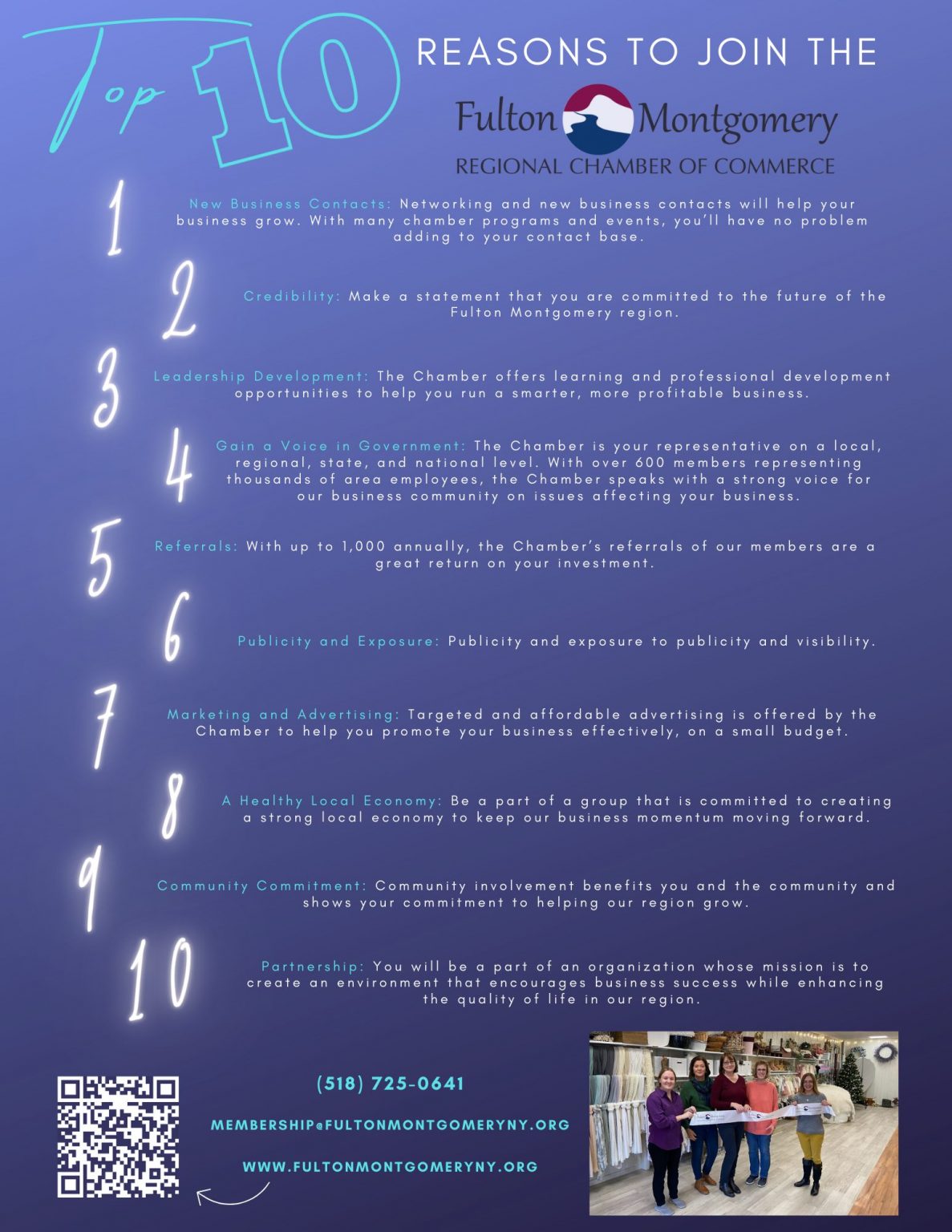 Why Join the Chamber? - Fulton Montgomery Regional Chamber of Commerce