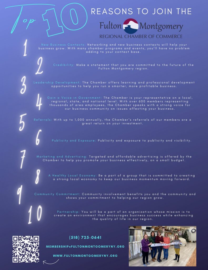 Why Join the Chamber? - Fulton Montgomery Regional Chamber of Commerce