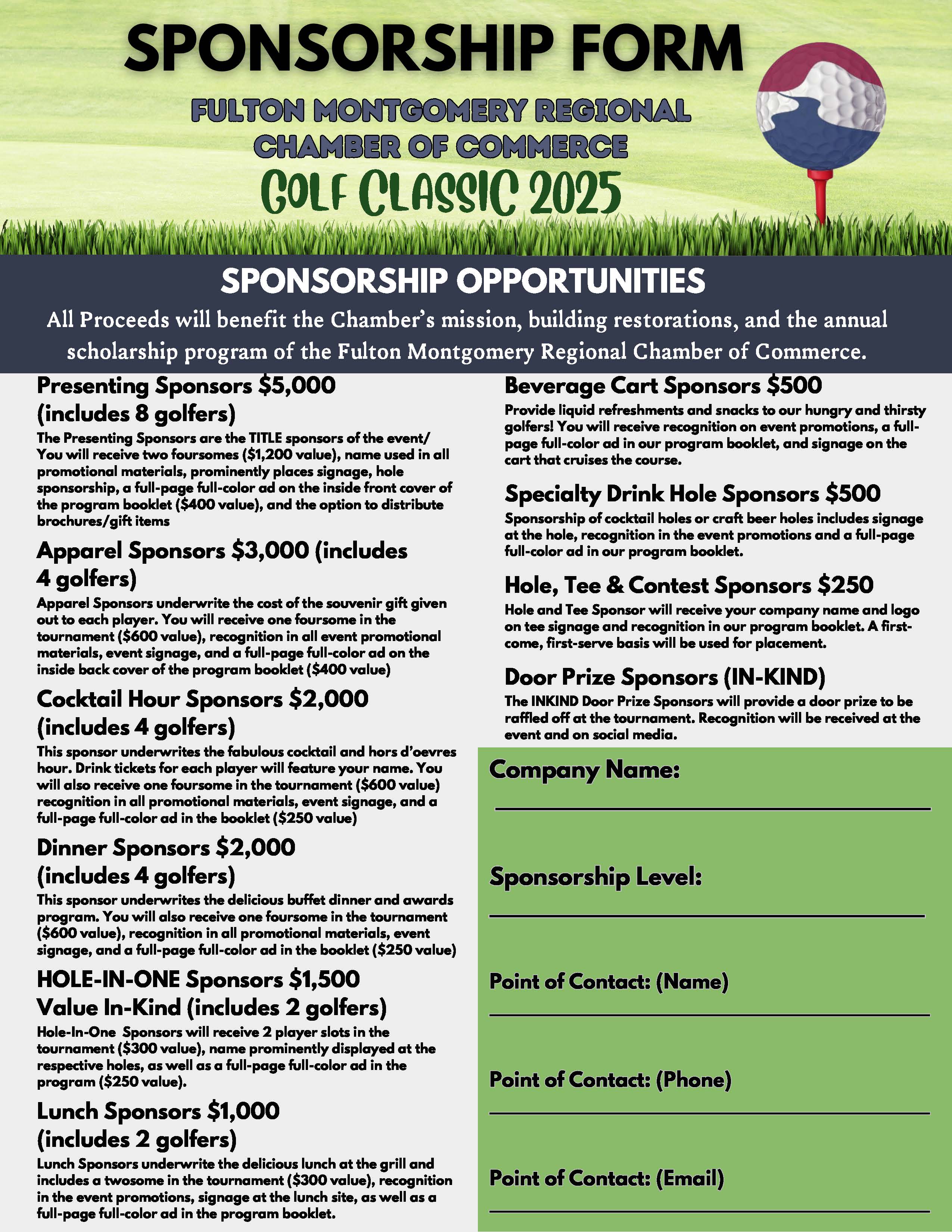 Golf Classic - Fulton Montgomery Regional Chamber of Commerce Golf Classic